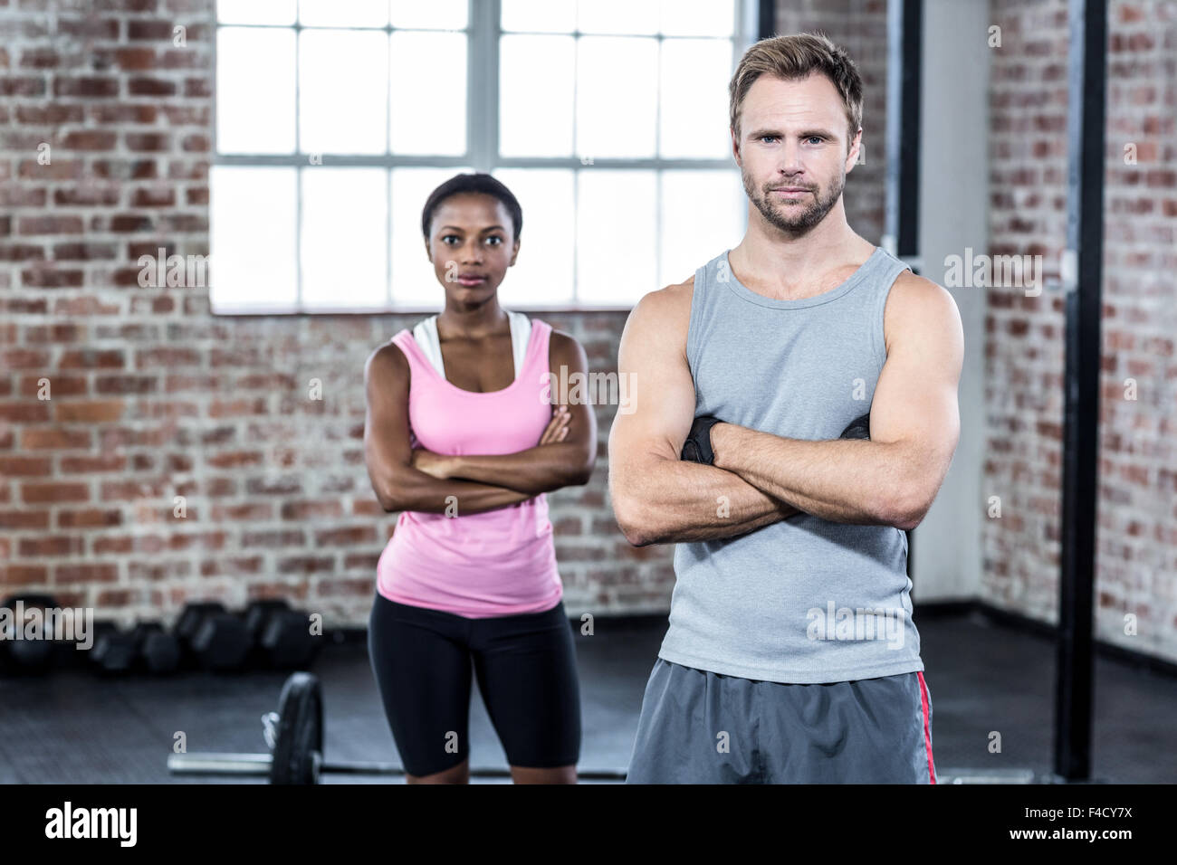 Fit people looking at the camera Stock Photo - Alamy