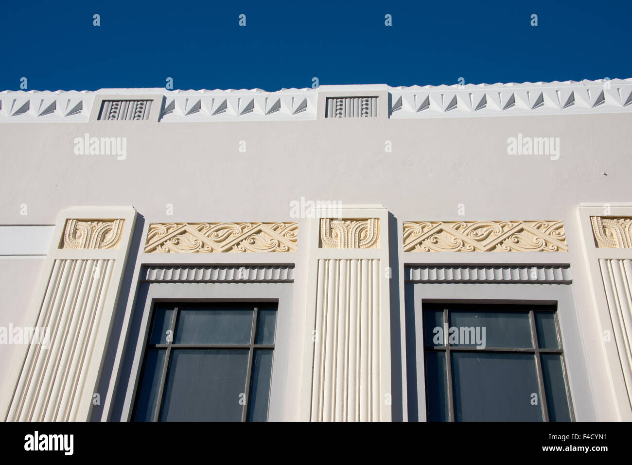 New Zealand, Napier. Art Deco Capital of the World. ASB Bank building ...