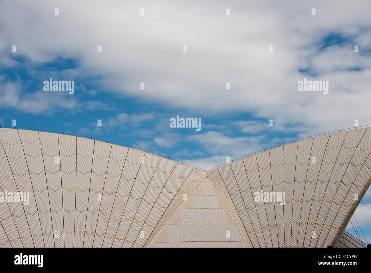 Australia, Sydney. Sydney Opera House, roof detail . (Large format ...