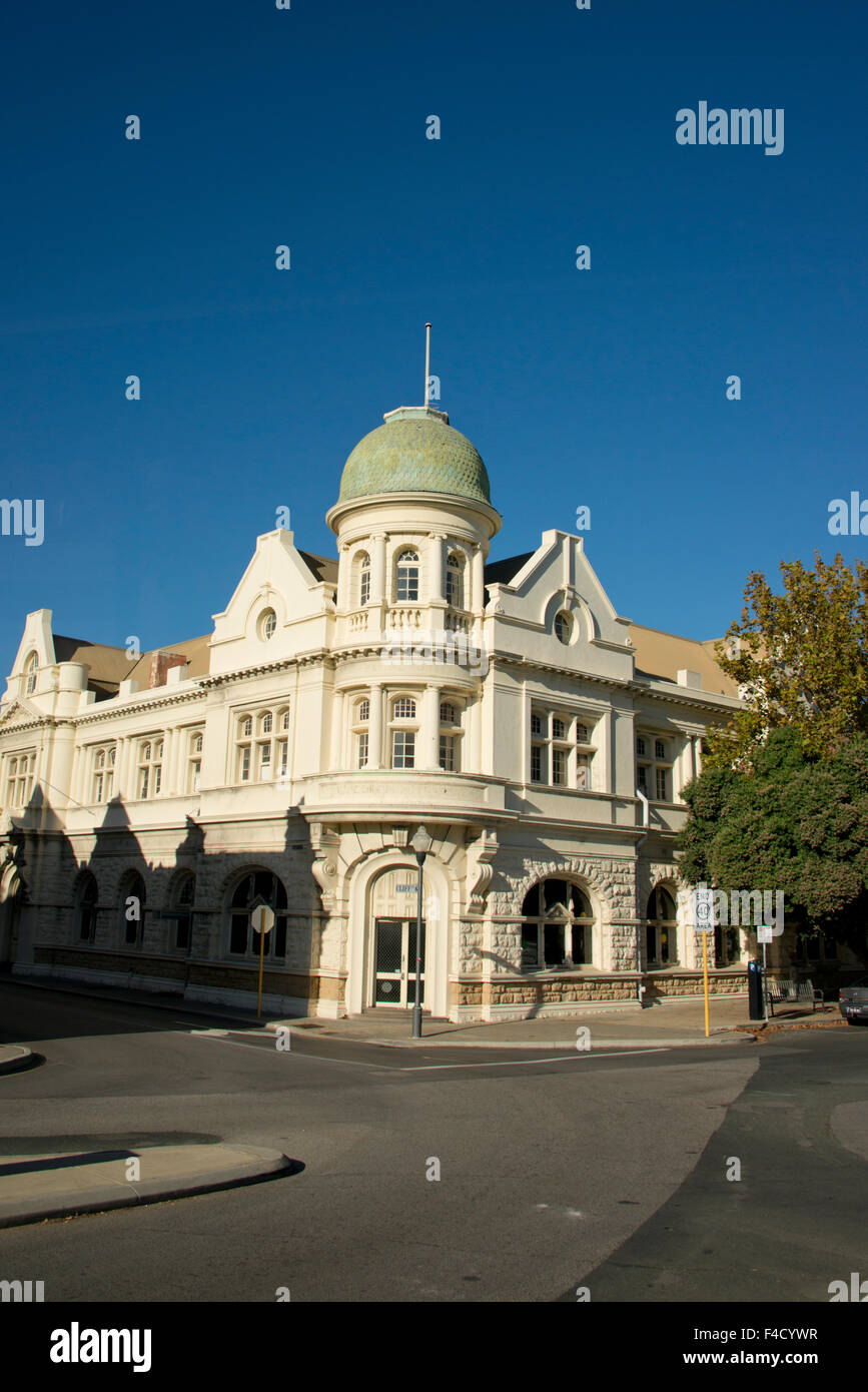 Australia, Fremantle. Historic downtown Fremantle, classic early ...
