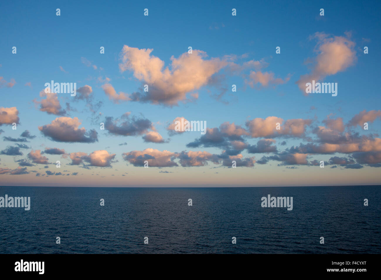 Australia, Adelaide. Sunrise with cloud on the Indian Ocean off the ...