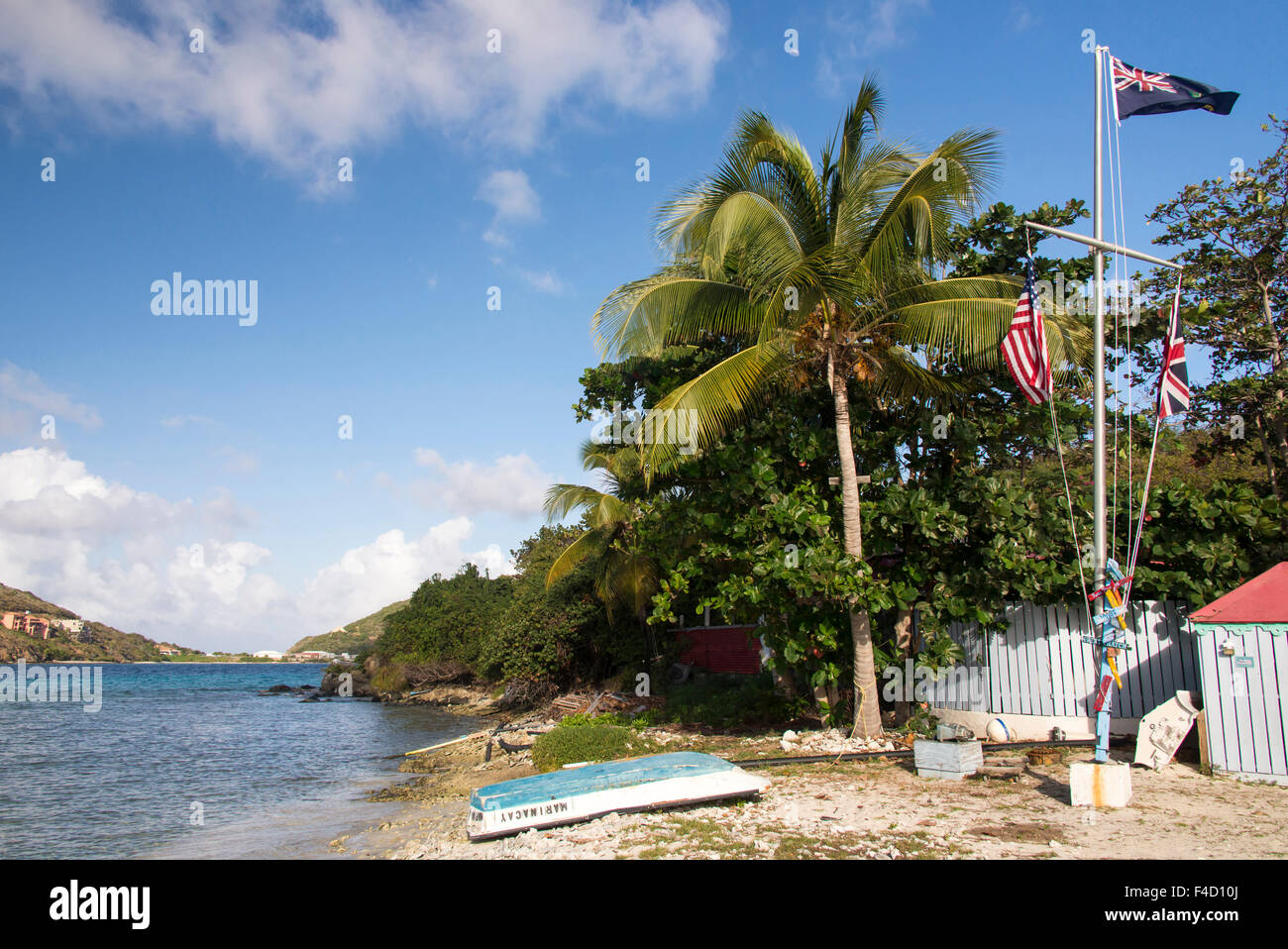 BVI, Marina Cay, Popular moorage and resort Stock Photo - Alamy