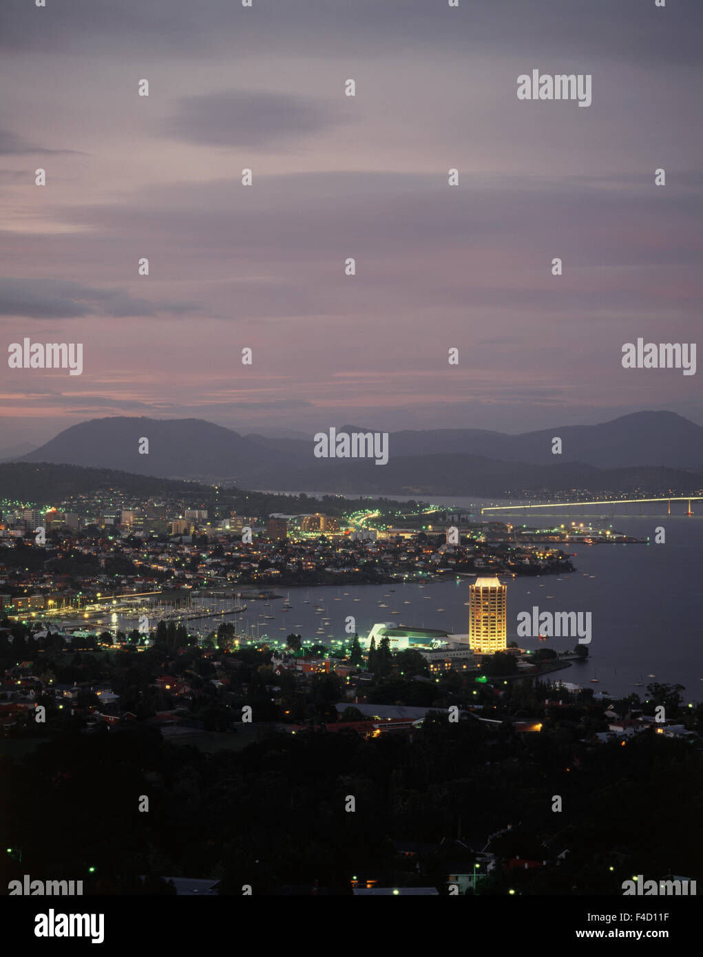 Australia, Tasmania, Hobart, Wrest Point Hotel Casino. city. (Large ...
