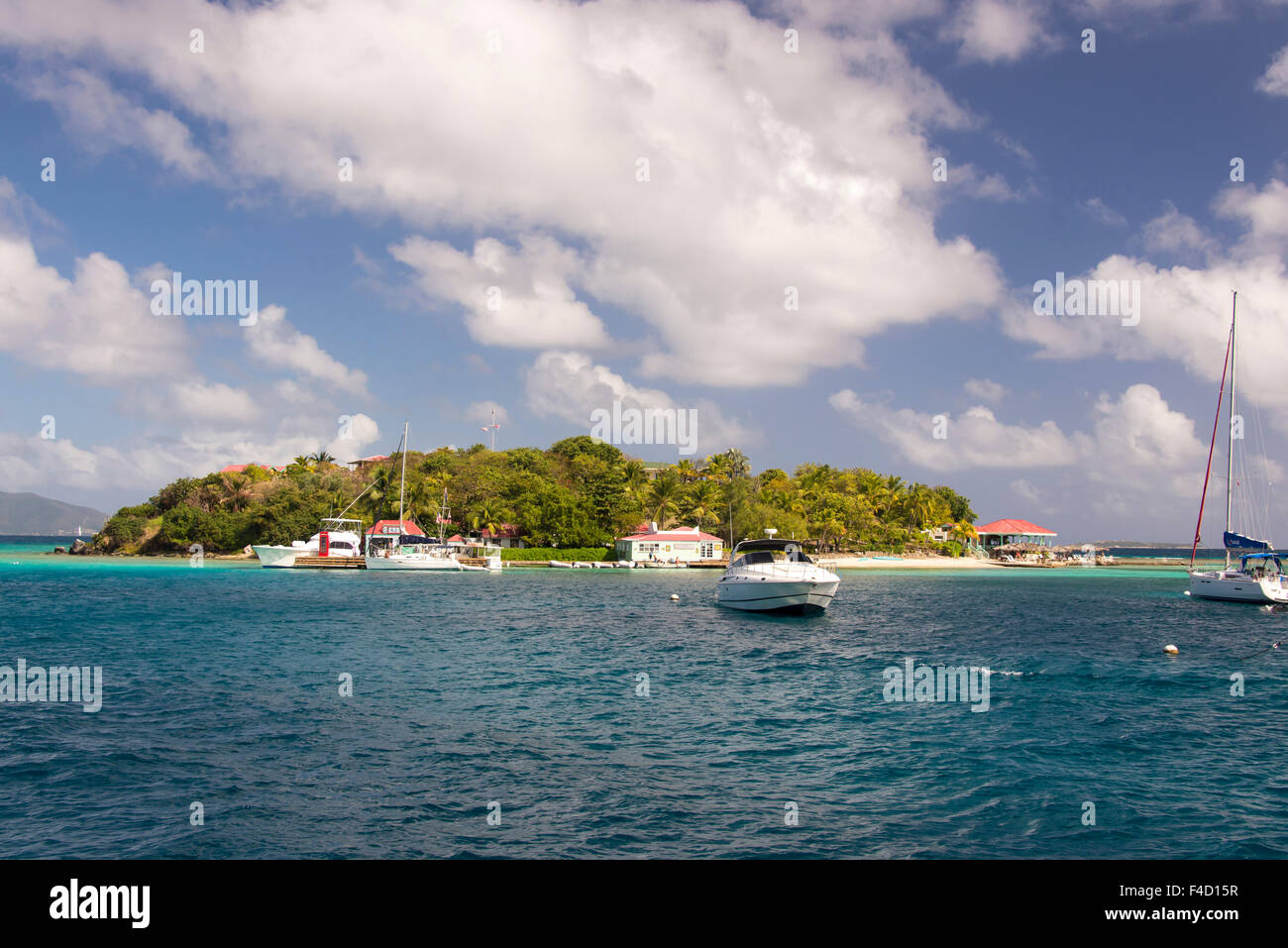 BVI, Marina Cay Small island off Great Camanoe. Popular moorage and ...