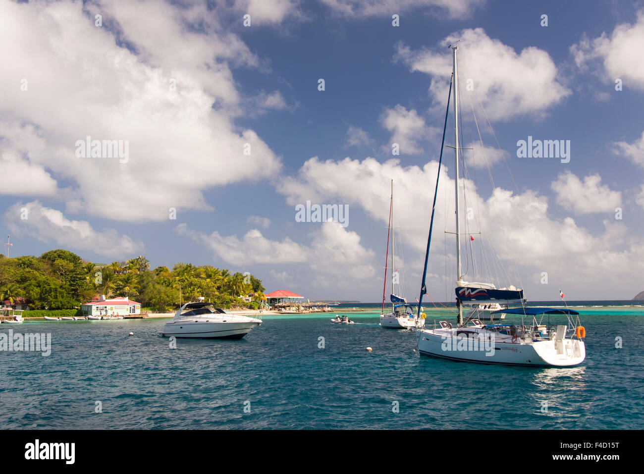 BVI, Marina Cay Small island off Great Camanoe. Popular moorage and ...