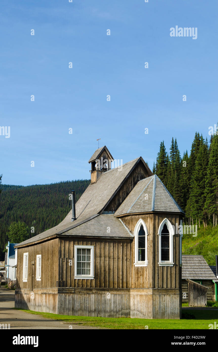Historic old gold town Barkerville, British Columbia, Canada Stock ...