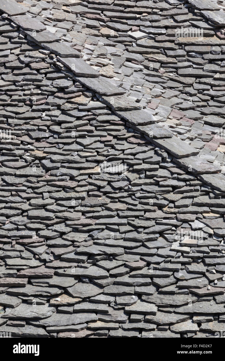 Slate roof elevated view hi-res stock photography and images - Alamy