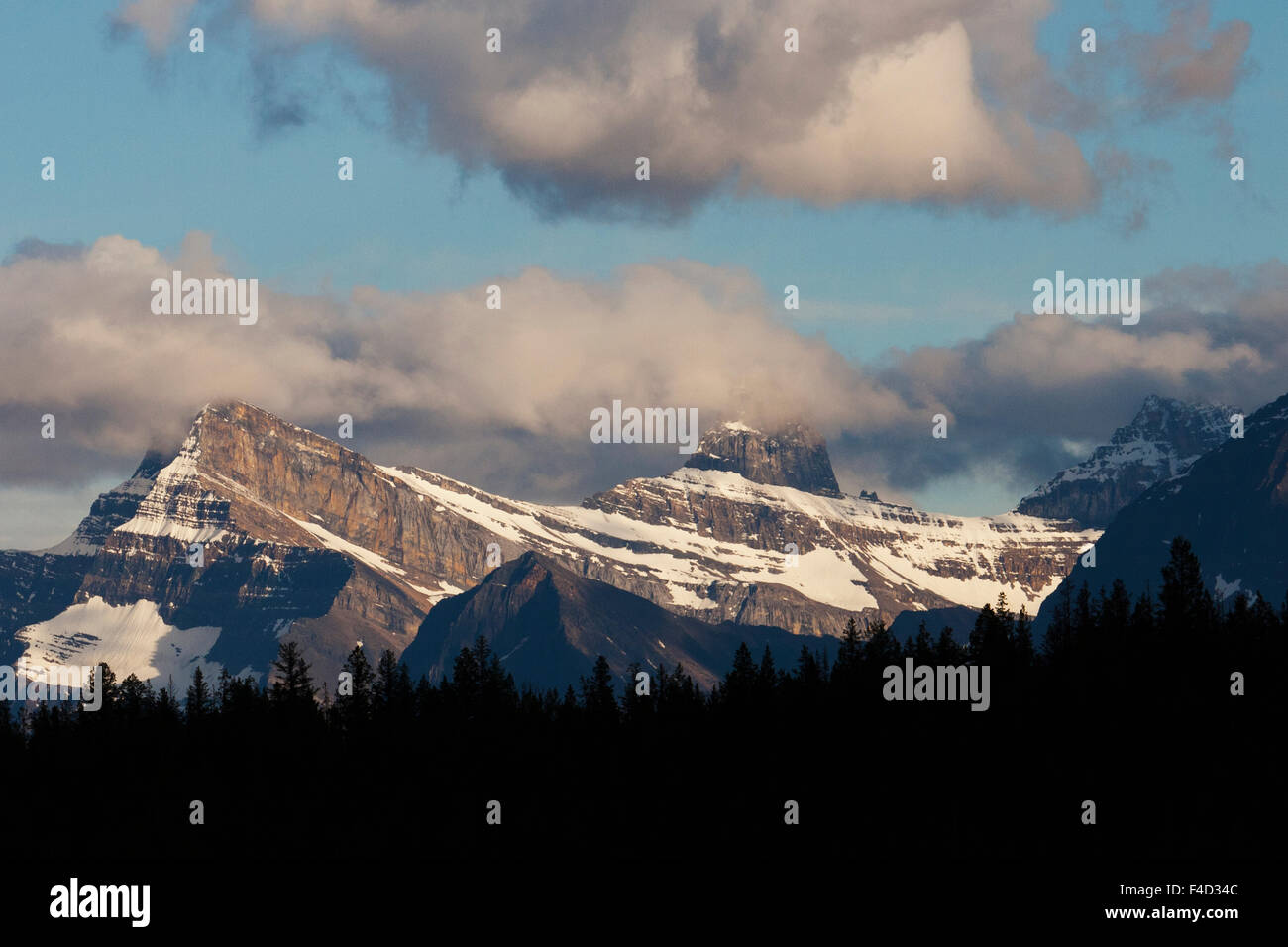 Jasper National Park, Spring Storm Stock Photo - Alamy