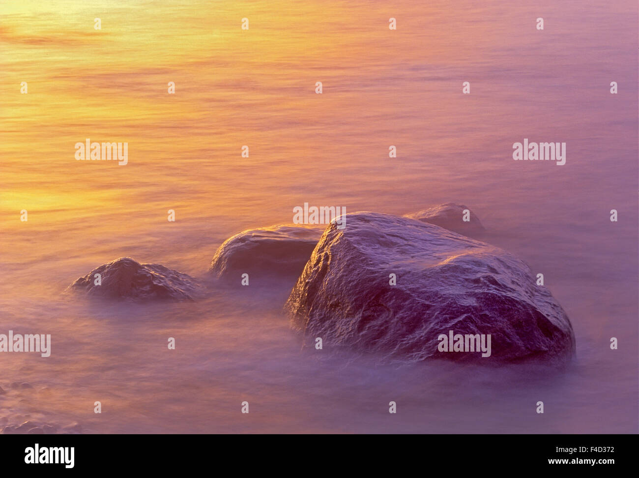 Canada, Manitoba. Sunrise on Lake Winnipeg. Credit as: Mike Grandmaison ...