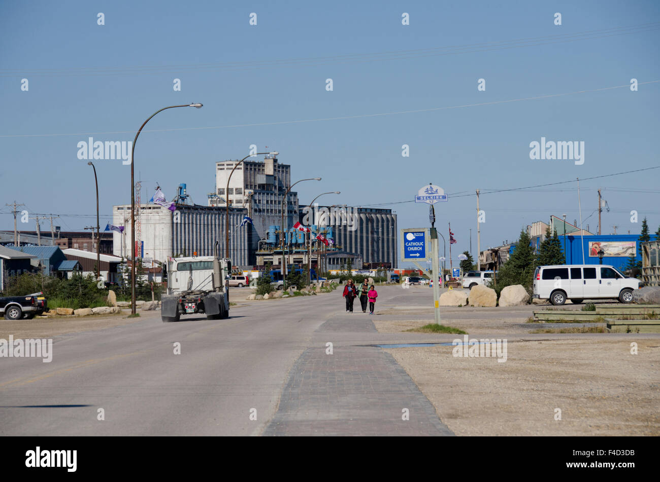 Canada, Manitoba, Churchill. Downtown Churchill Stock Photo - Alamy