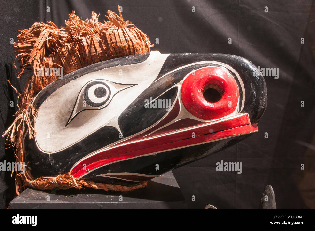 First Nation ceremonial masks at the U'Mista Cultural Centre, Alert Bay ...