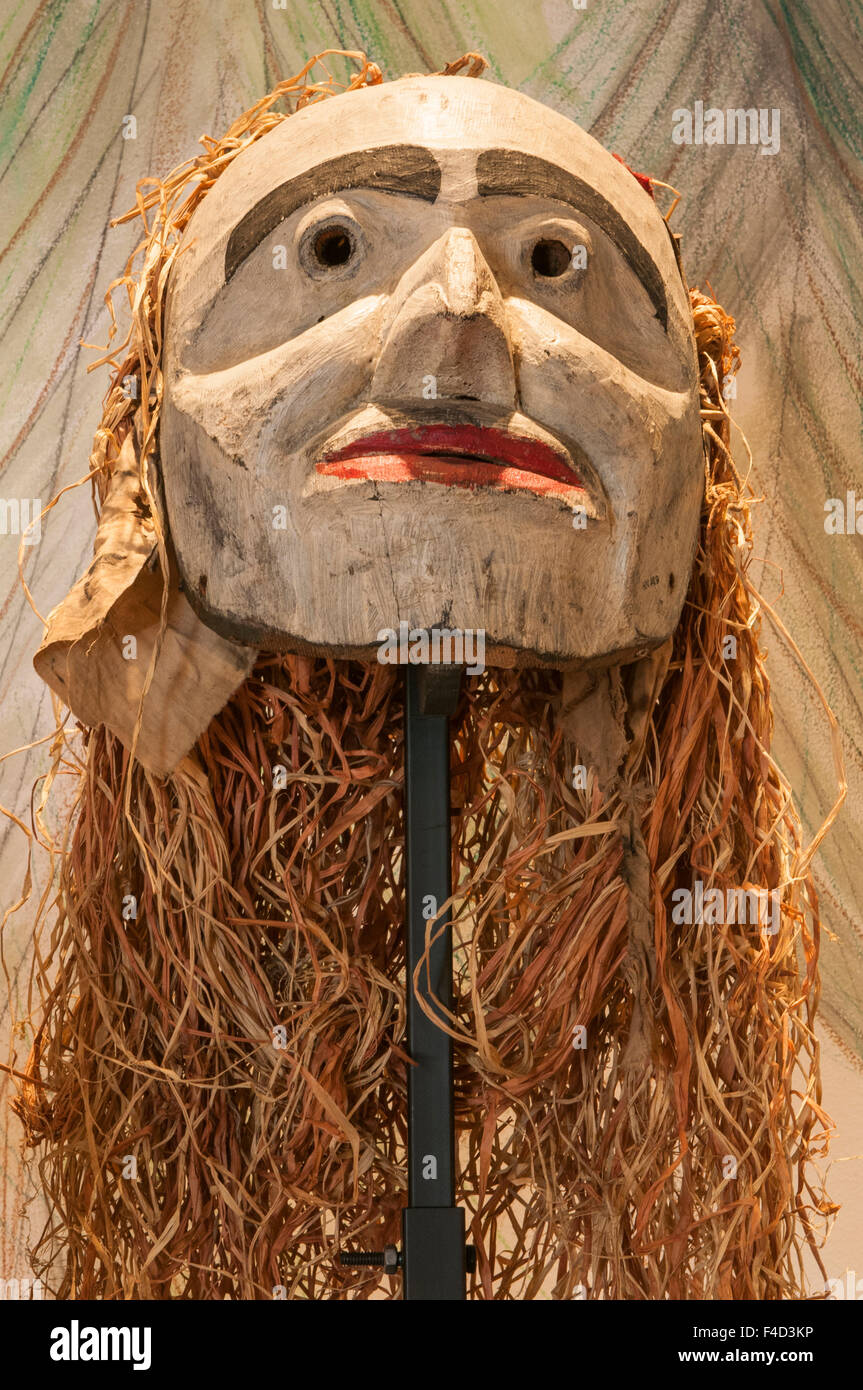 First Nation ceremonial masks at the U'Mista Cultural Centre, Alert Bay ...