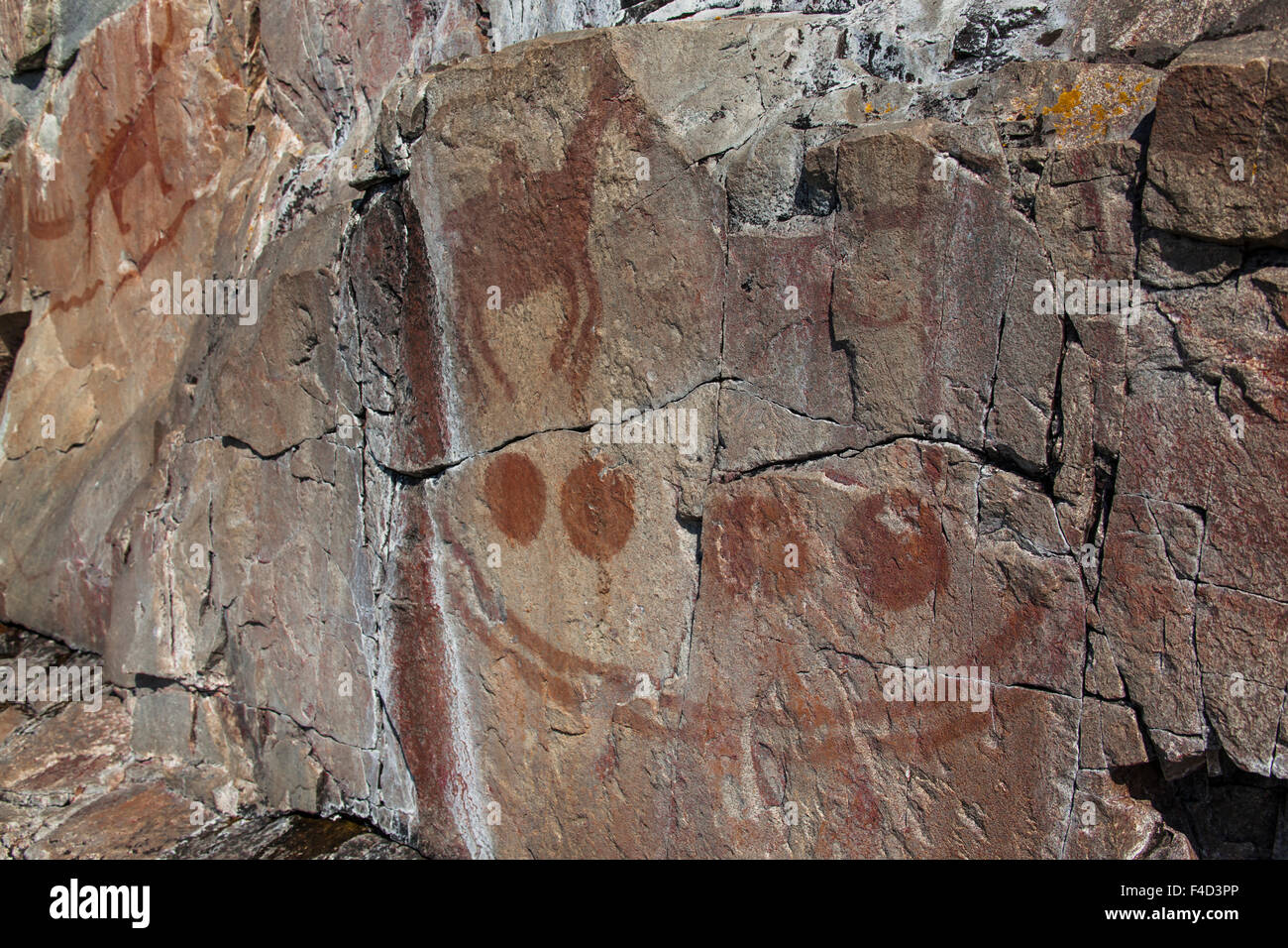 Agawa rock pictographs hi-res stock photography and images - Alamy