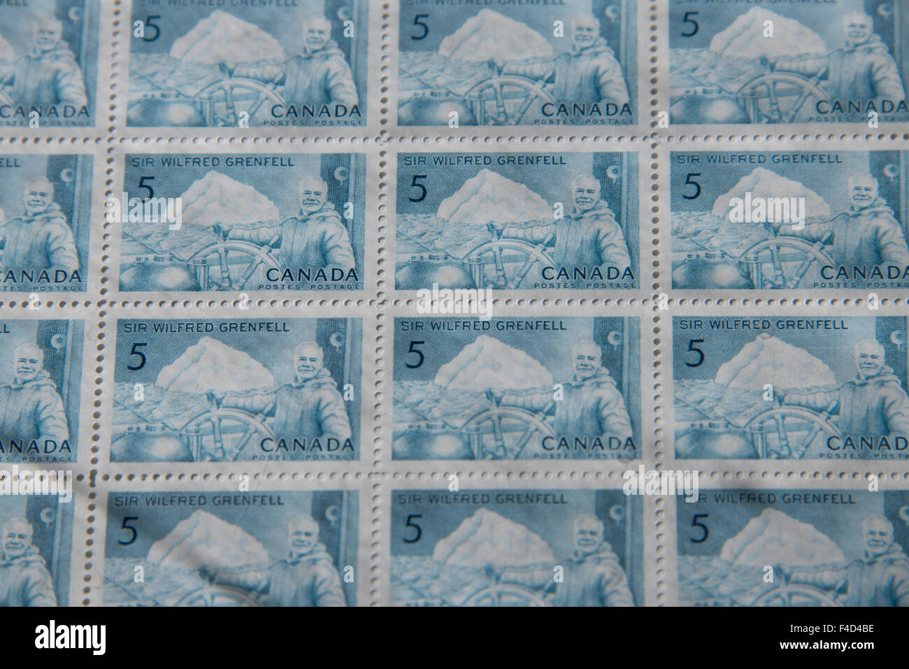 Canada, Newfoundland, St. Anthony. Grenfell House Museum, commemorative ...