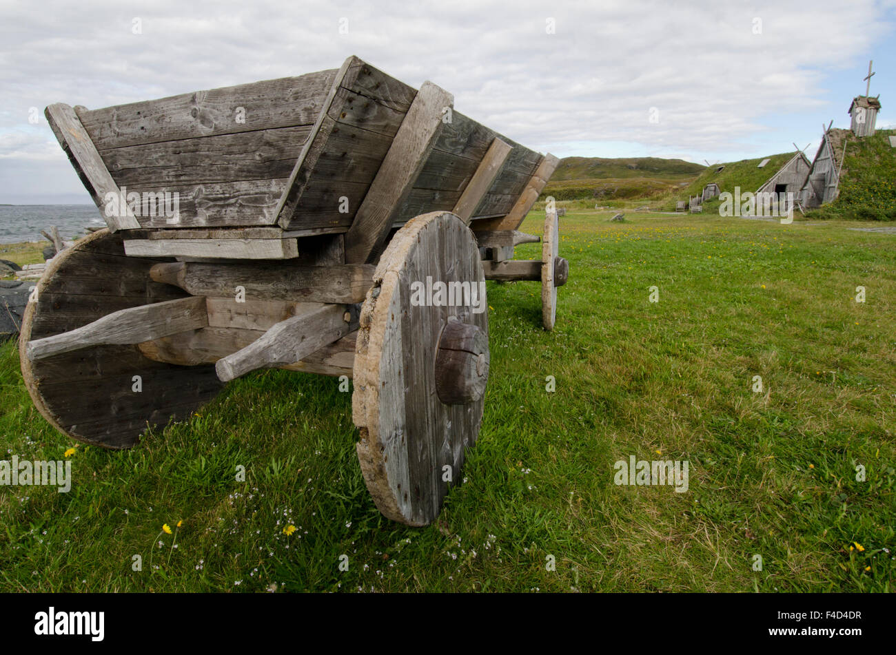 Canada, Newfoundland, L'Anse aux Meadows. Norstead Viking Village ...