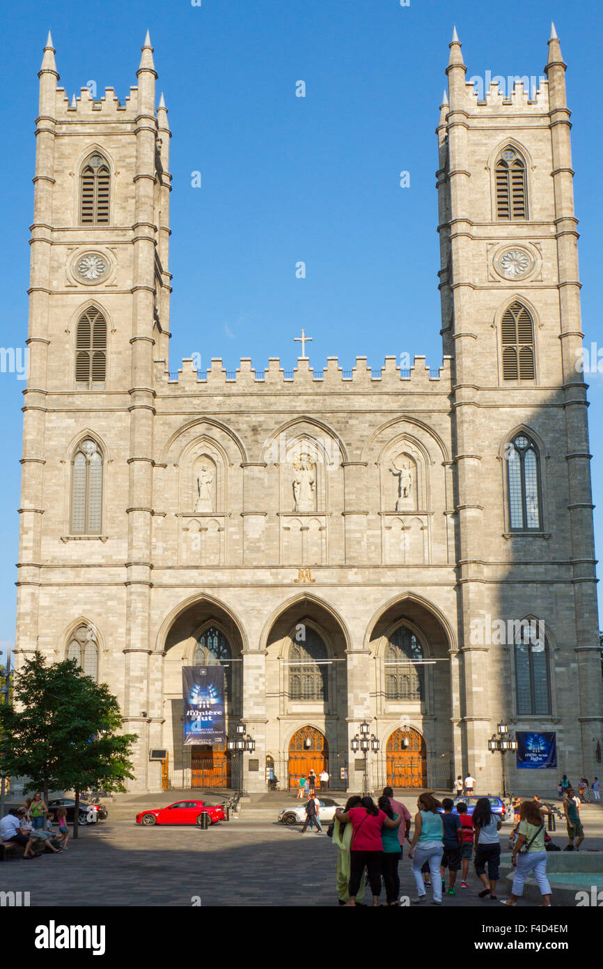 Canada, Montreal, Place D'Armes, Basilique Notre Dame (Notre Dame ...