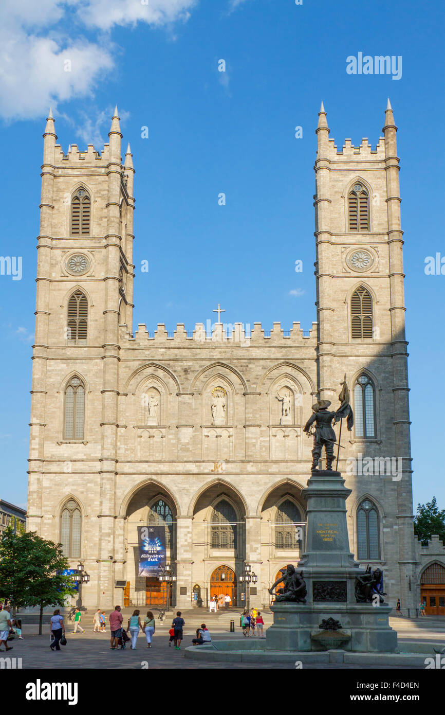 Canada, Montreal, Place D'Armes, Basilique Notre Dame (Notre Dame ...