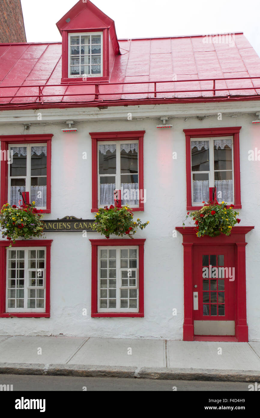 Canada Quebec Quebec City Old Town Aux Anciens Canadiens 17th