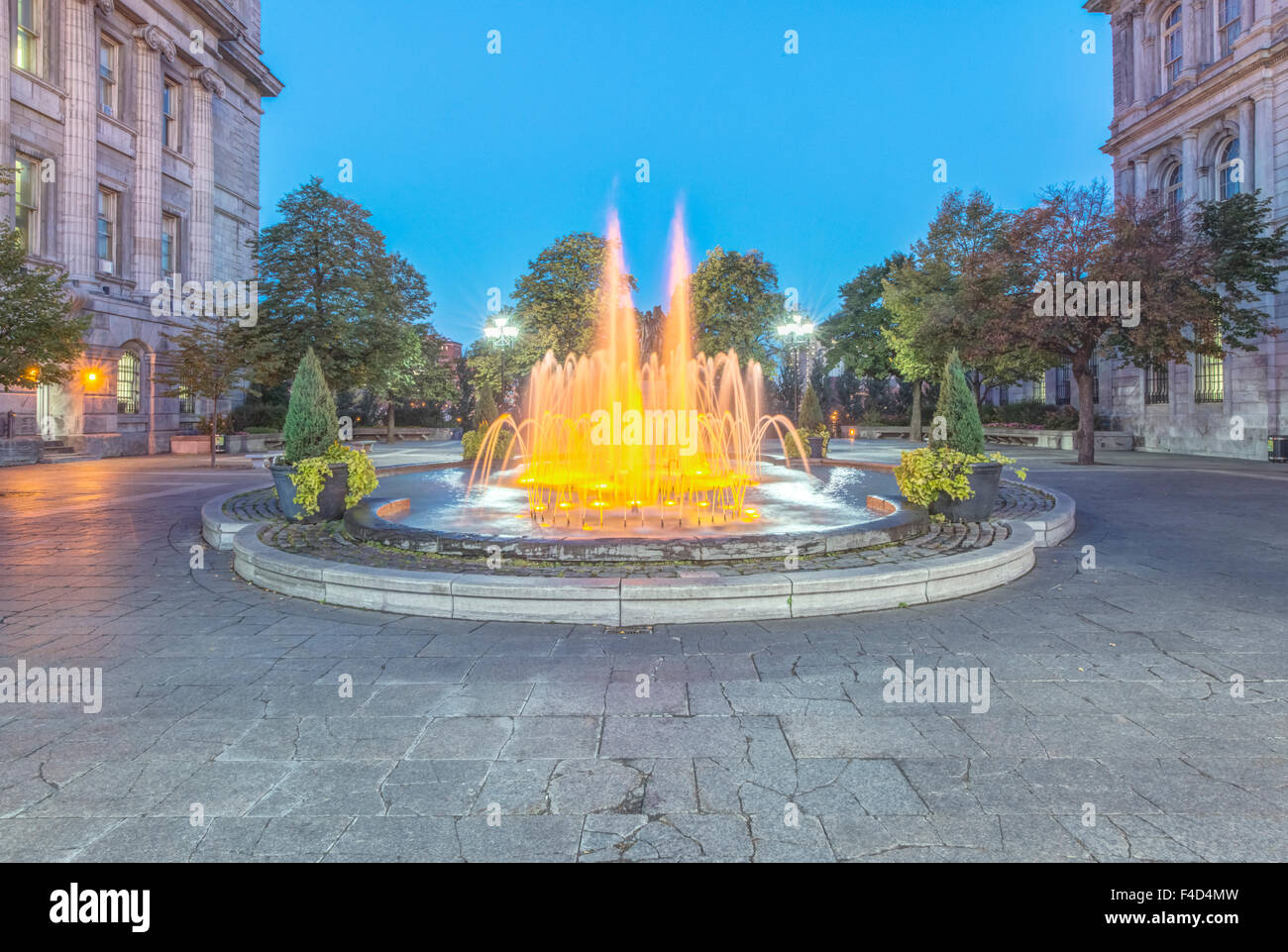Canada, Quebec, Montreal, Old Montreal Fountain (Large format sizes ...