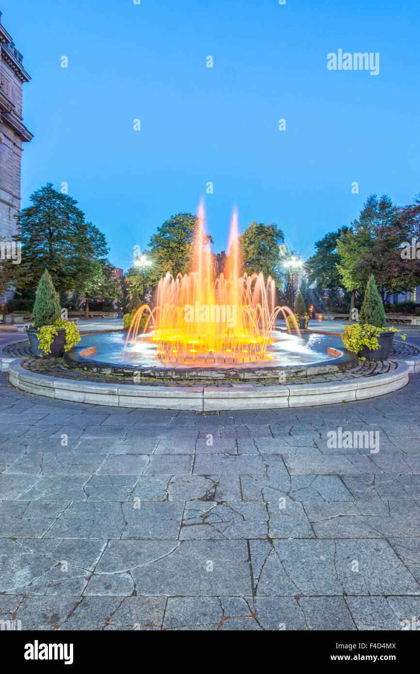 Canada, Quebec, Montreal, Old Montreal Fountain (Large format sizes ...