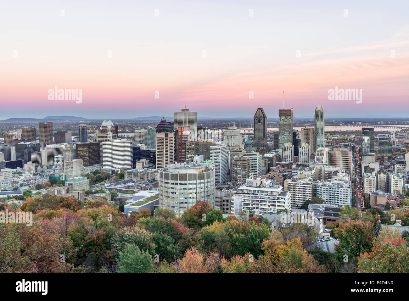 Canada, Quebec, Montreal, Sunset on Mount Royal (Large format sizes ...