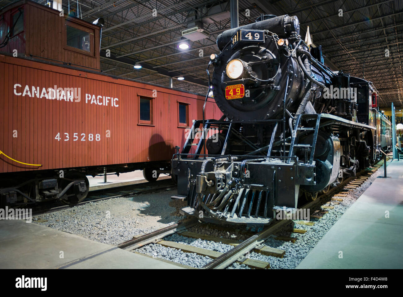 Canada, Montreal, Canadian Railway Museum, Exporail, steam locomotive ...