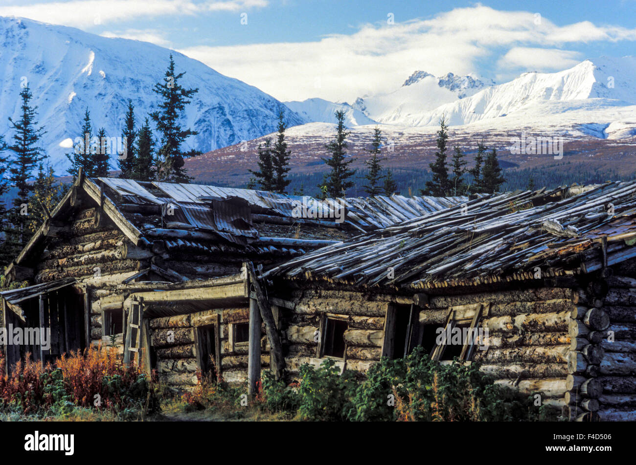 Yukon Territory. Canada. Remnants of Silver City, late 1900s mining ...