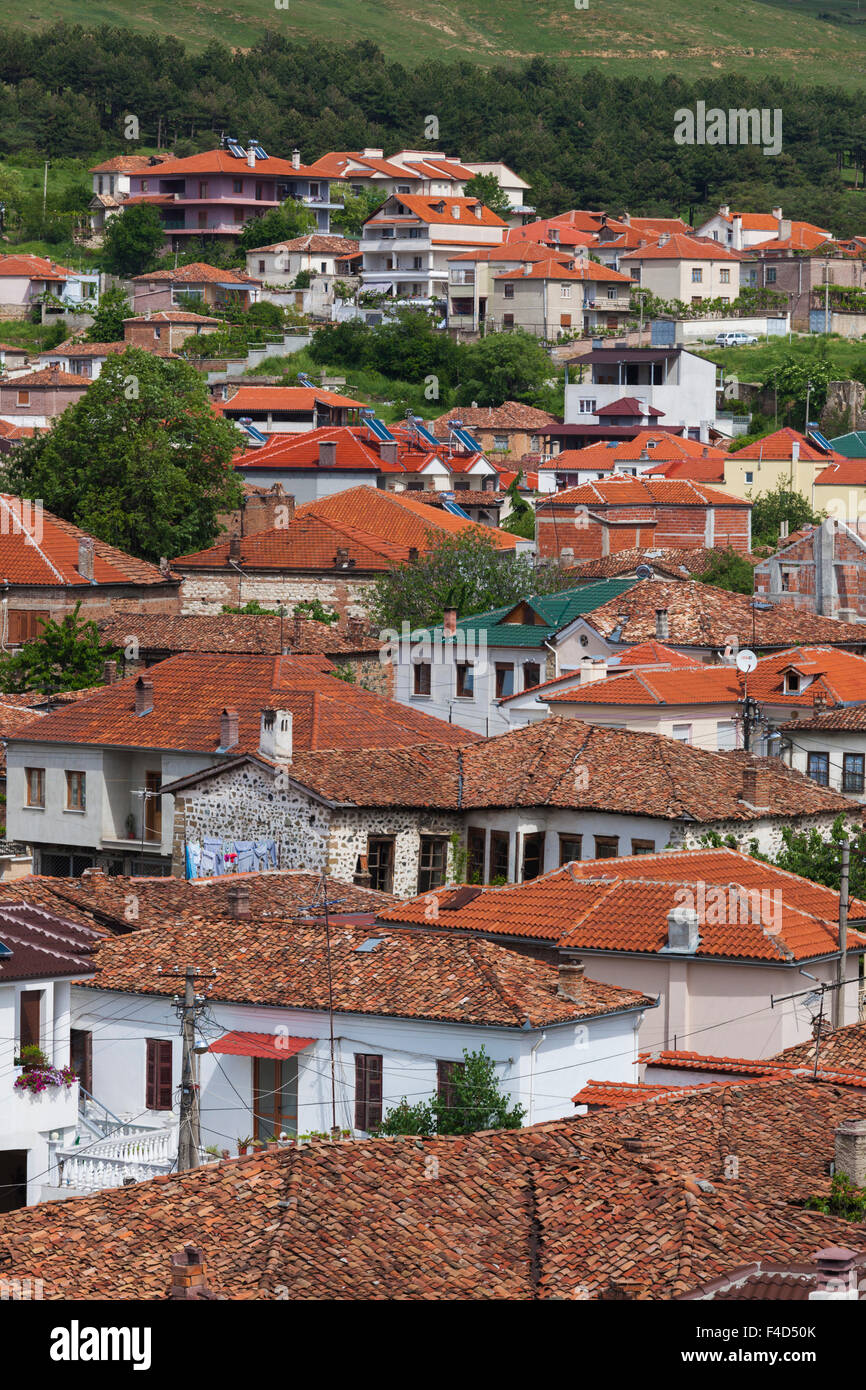 Albania, Korca, elevated city view Stock Photo - Alamy