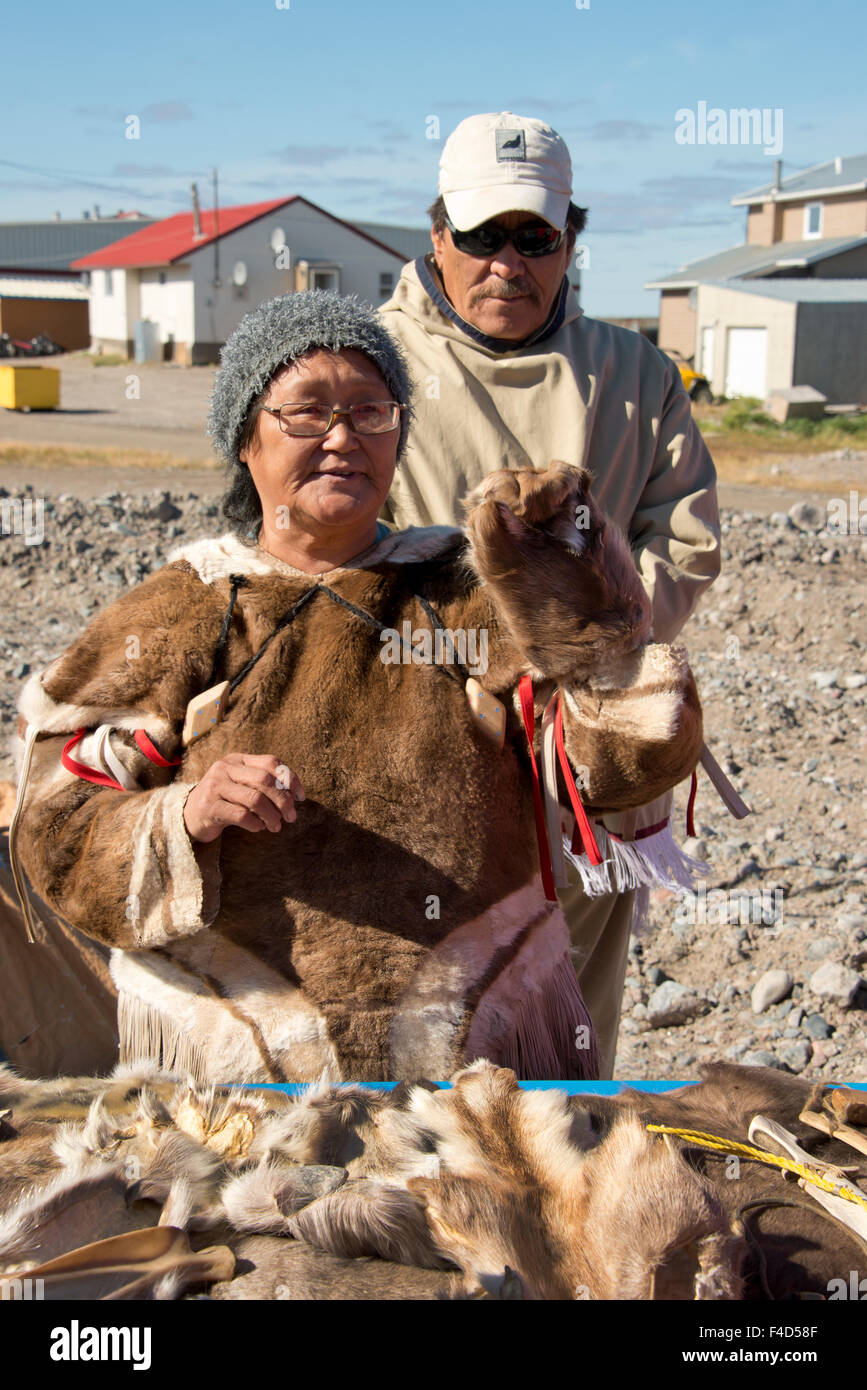 Inuit people traditional costume canada hi-res stock photography and ...