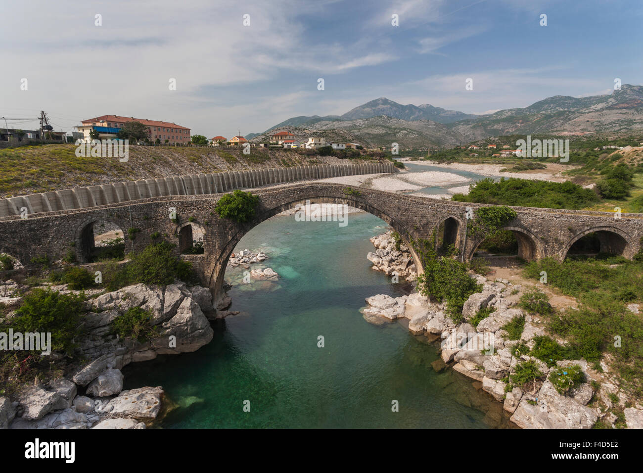 Albania, Shkodra, the Mesi Bridge, Ottoman bridge Stock Photo - Alamy