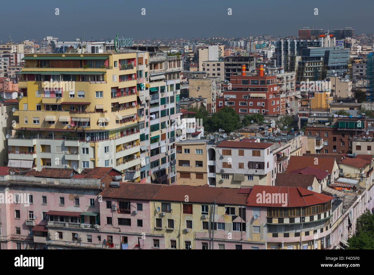 Albania, Tirana, elevated city view Stock Photo - Alamy