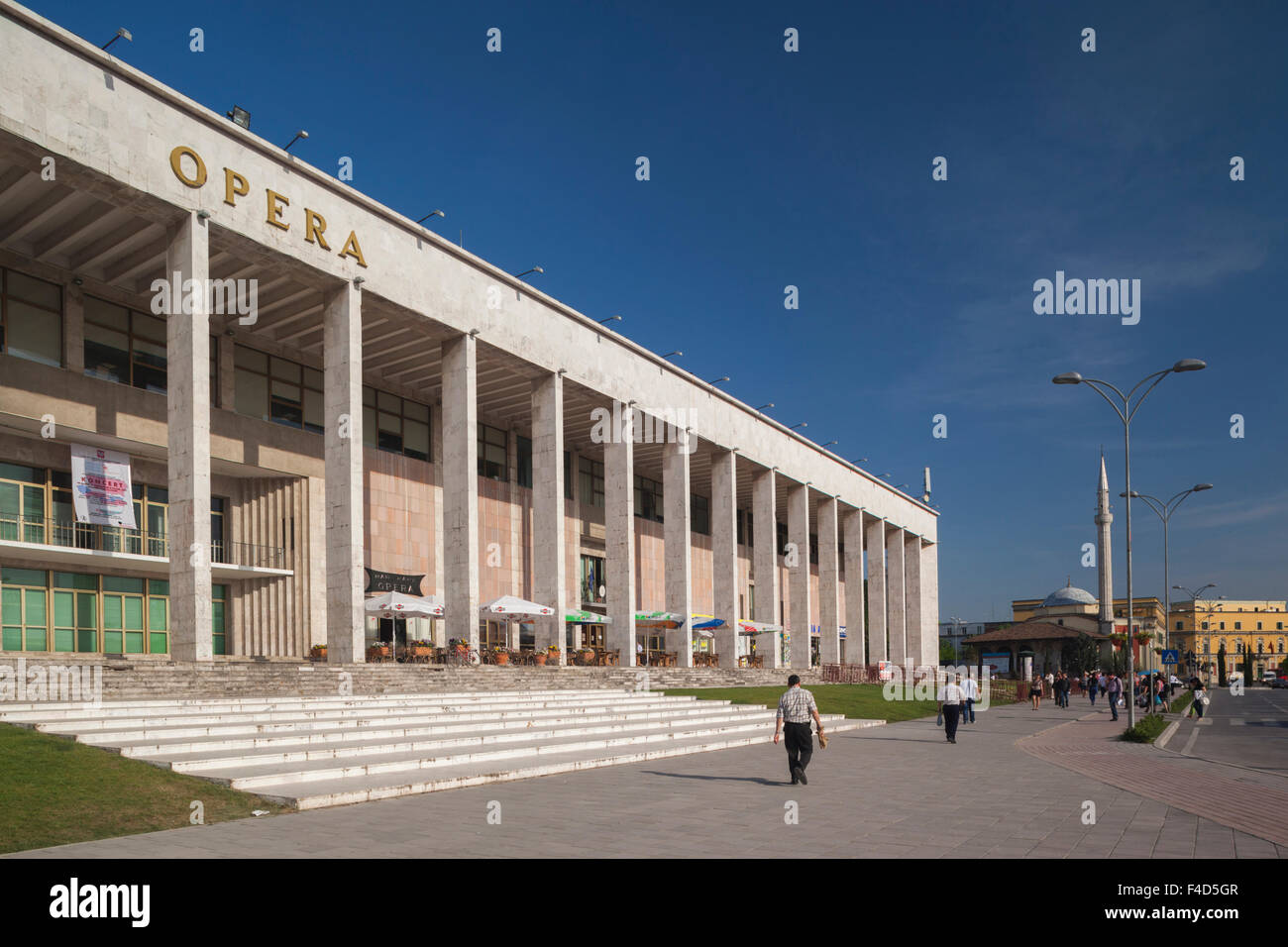 Albania, Tirana, Skanderbeg Square and Opera Building Stock Photo - Alamy