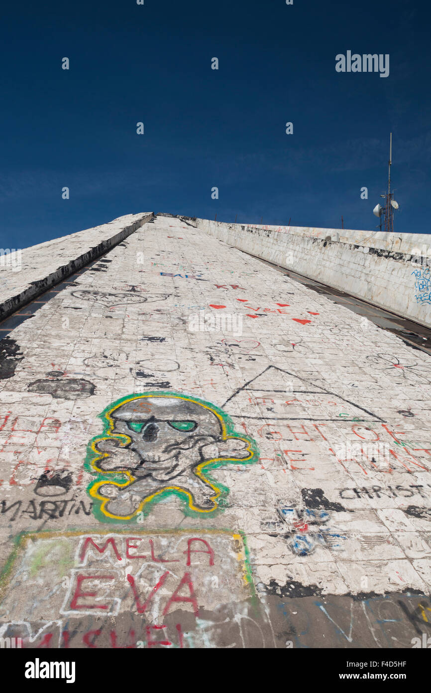 Albania, Tirana, The Pyramid, former tomb of Communist leader Enver ...