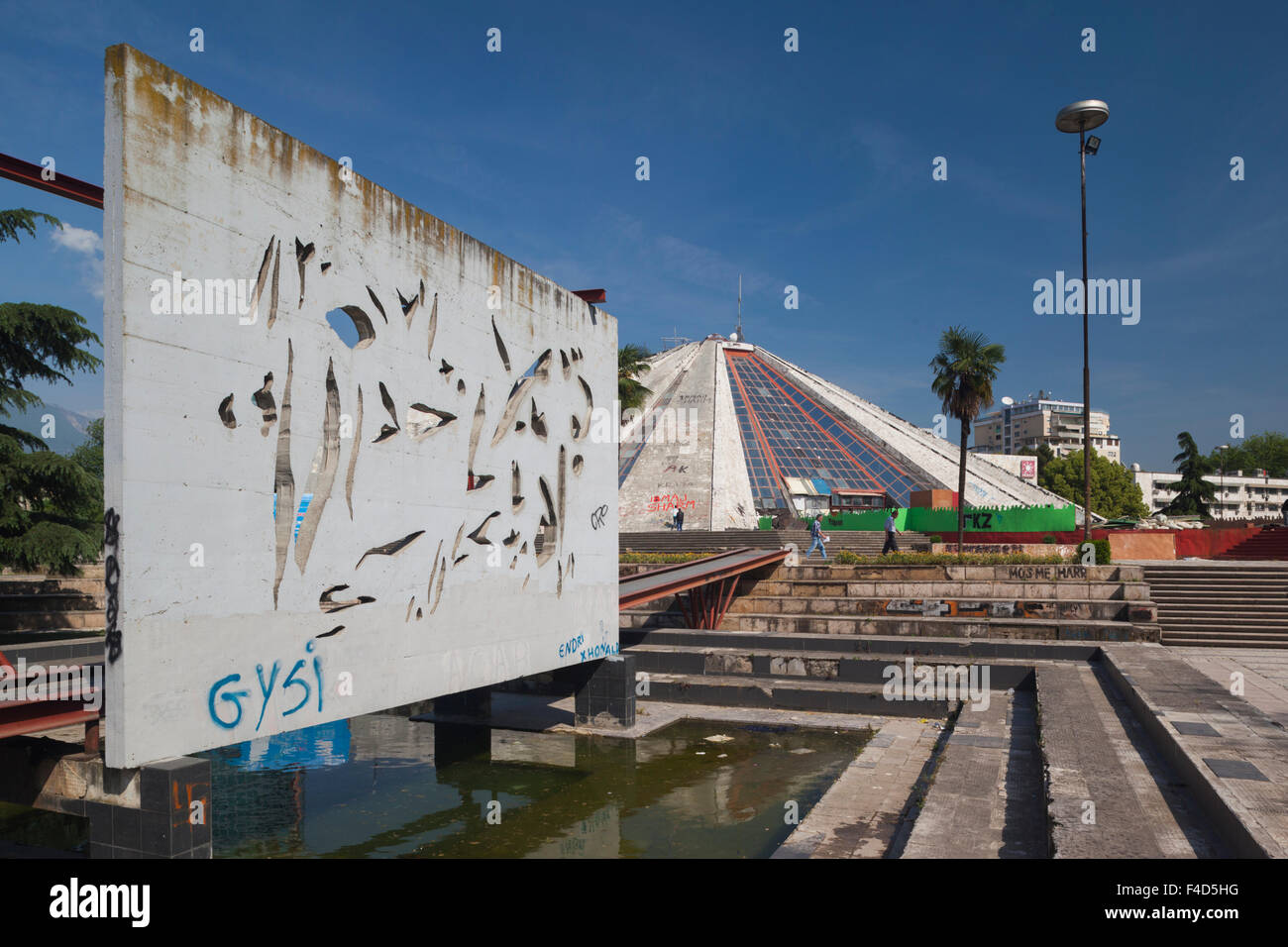 Albania, Tirana, The Pyramid, former tomb of Communist leader Enver ...