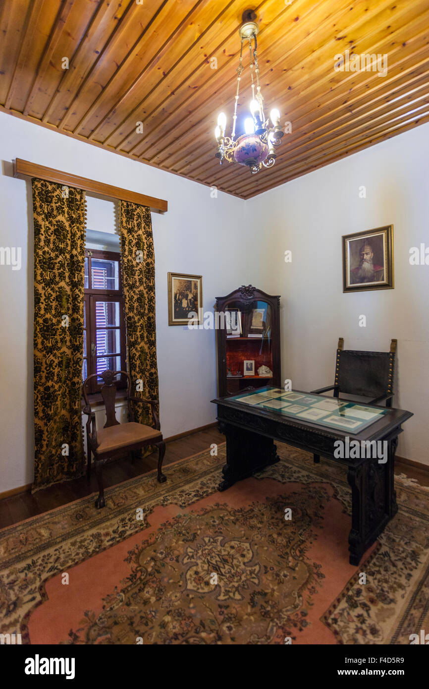 Albania, Vlora, Museum of Independence, interior of first seat of ...