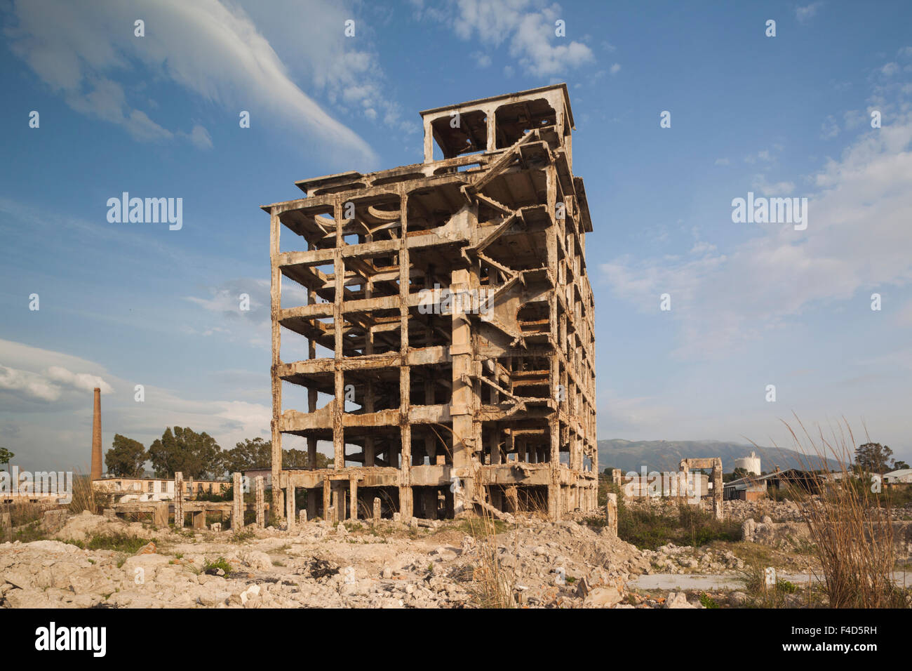 Albania, Vlora, ruins of Communist factory Stock Photo - Alamy