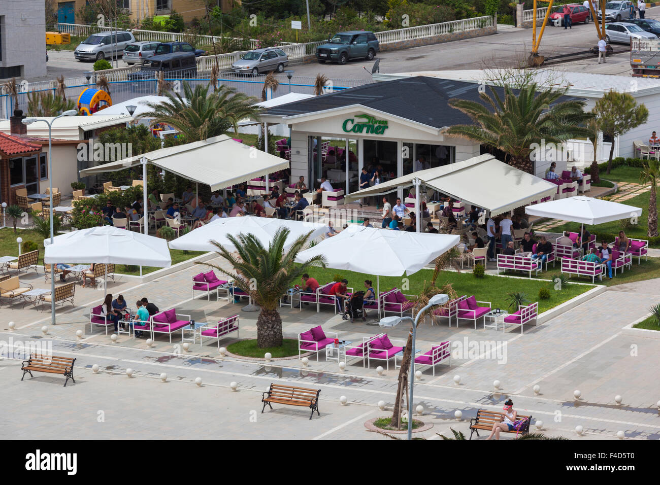 Albania, Vlora, view of the port Stock Photo - Alamy