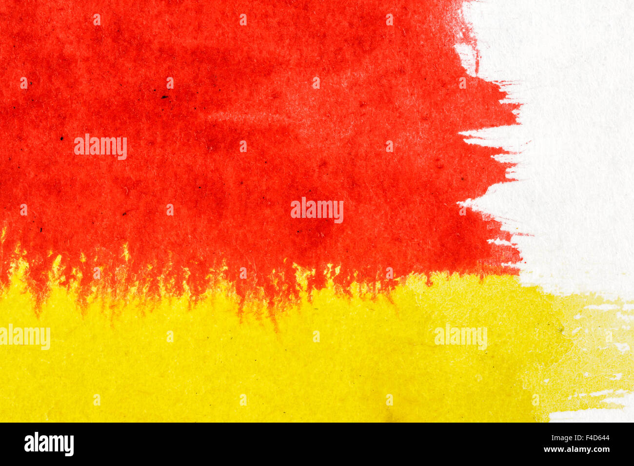 Abstract hand drawn red and yellow watercolor background Stock Photo ...