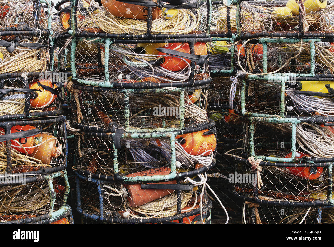 Lobster pots, Close-Up (Large format sizes available Stock Photo - Alamy