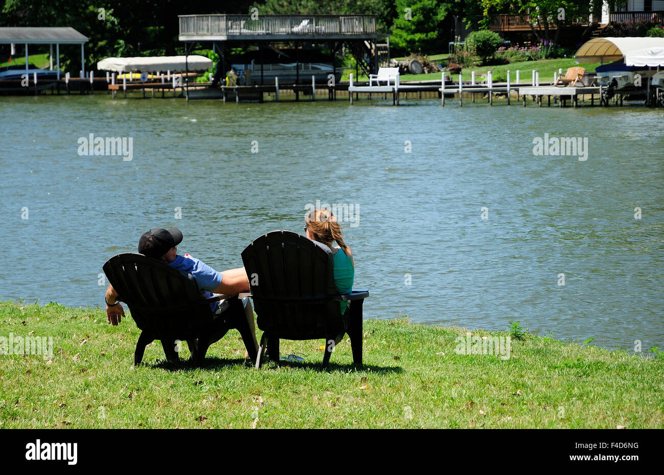 Relaxing sitting lounging hi-res stock photography and images - Alamy