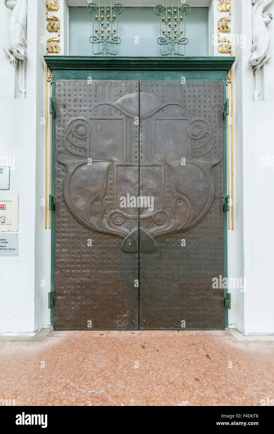 Austria, Vienna, Secession Hall Entrance (Wiener Secessionsgebaude ...