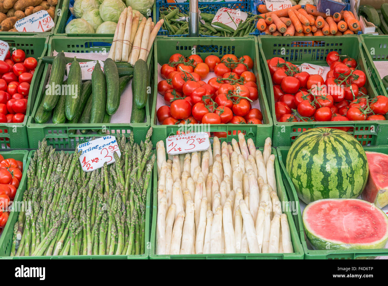 Europe, Austria, Vienna, Farmers Market, Vegetables for Sale (Large ...
