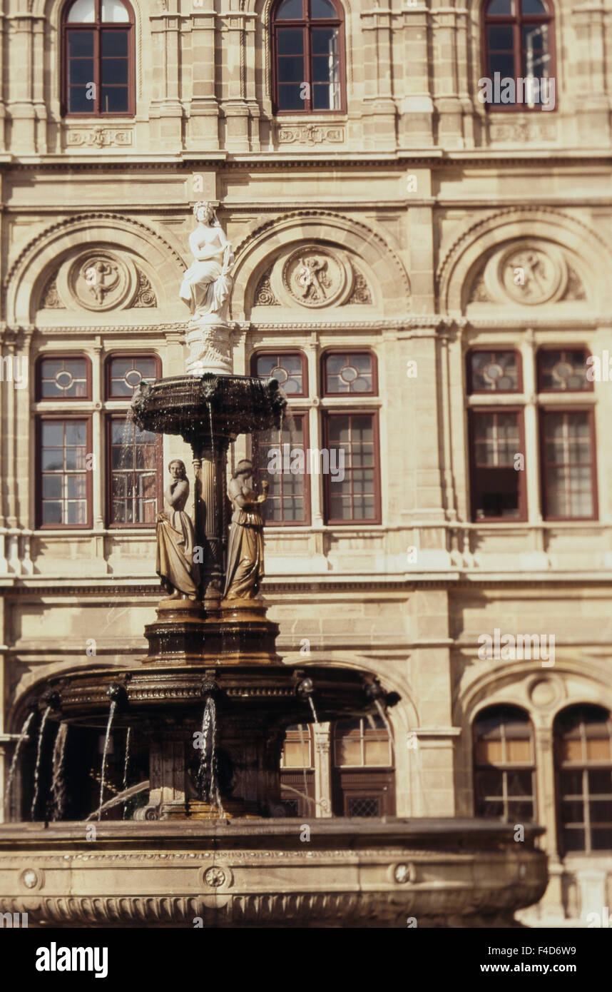 Austria, Vienna, Fountain near the opera house (Large format sizes ...