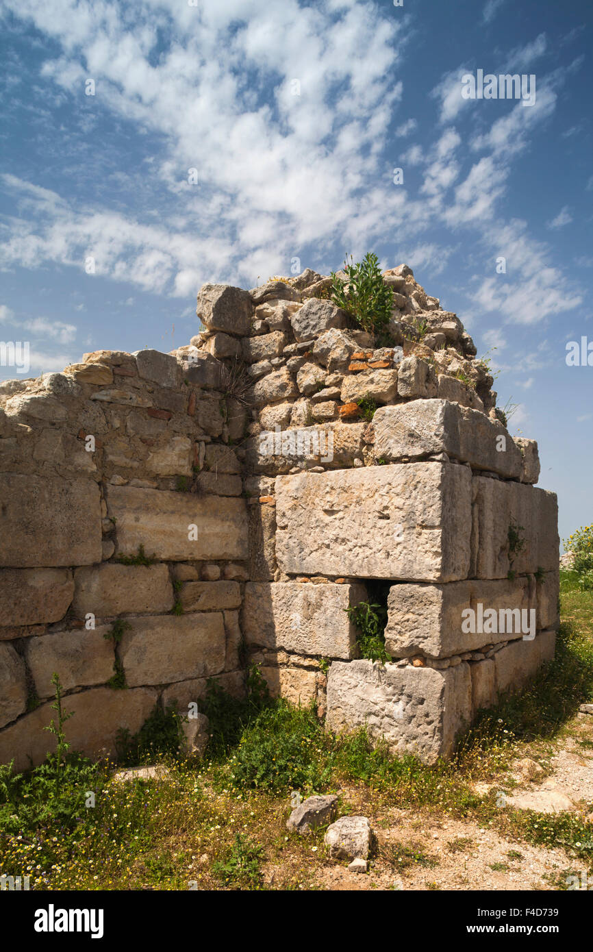 Albania, Ballsh, ruins of the Illyrian city of Byllis, 4th century BC ...