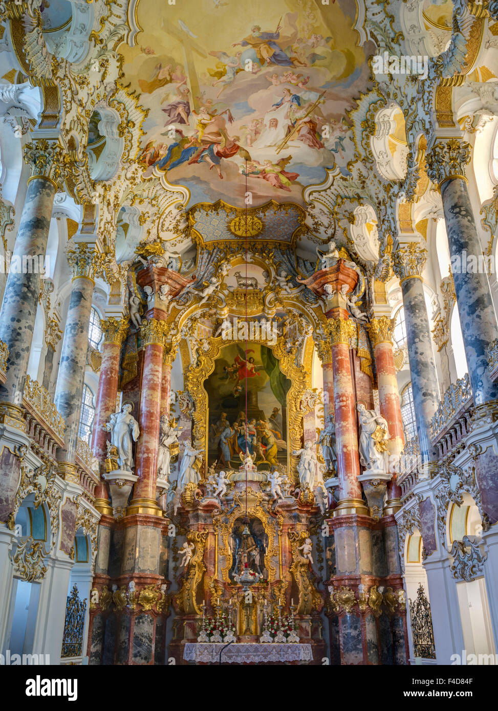 Interior wieskirche wies steingaden upper hi-res stock photography and ...