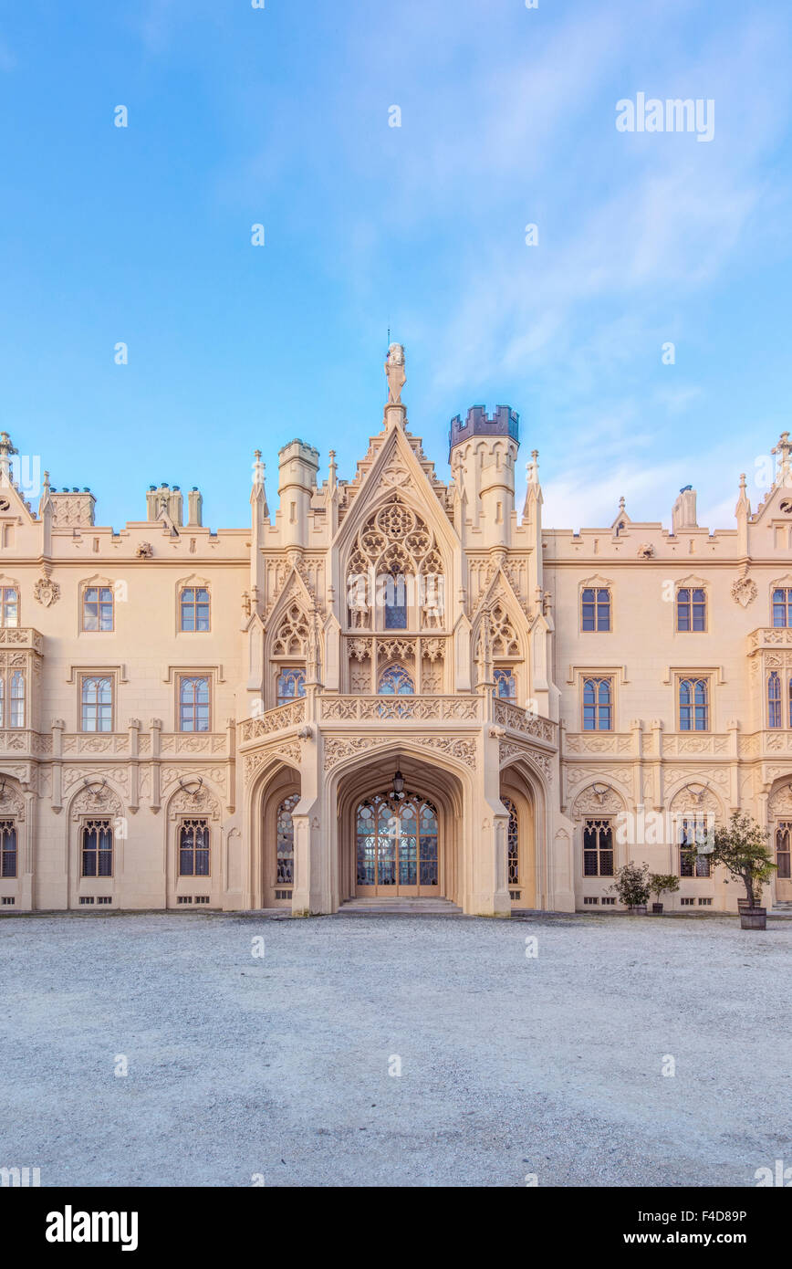 Europe, Czech Republic, Moravia, Lednice Lednice Castle (Large format ...