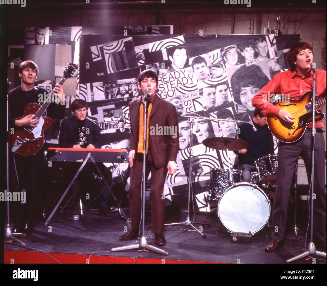 THE ANIMALS UK pop group on Ready,Steady,Go ! in 1966. From left ...