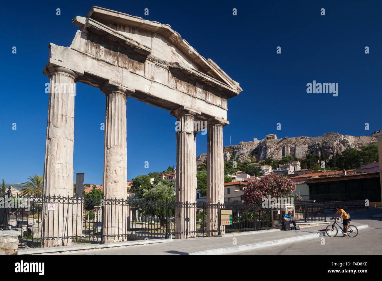 Central Greece, Athens, Roman Agora, columns Stock Photo - Alamy