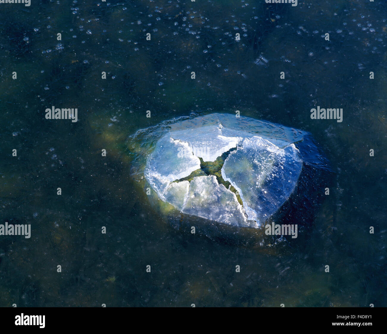 Broken ice hole hi-res stock photography and images - Alamy