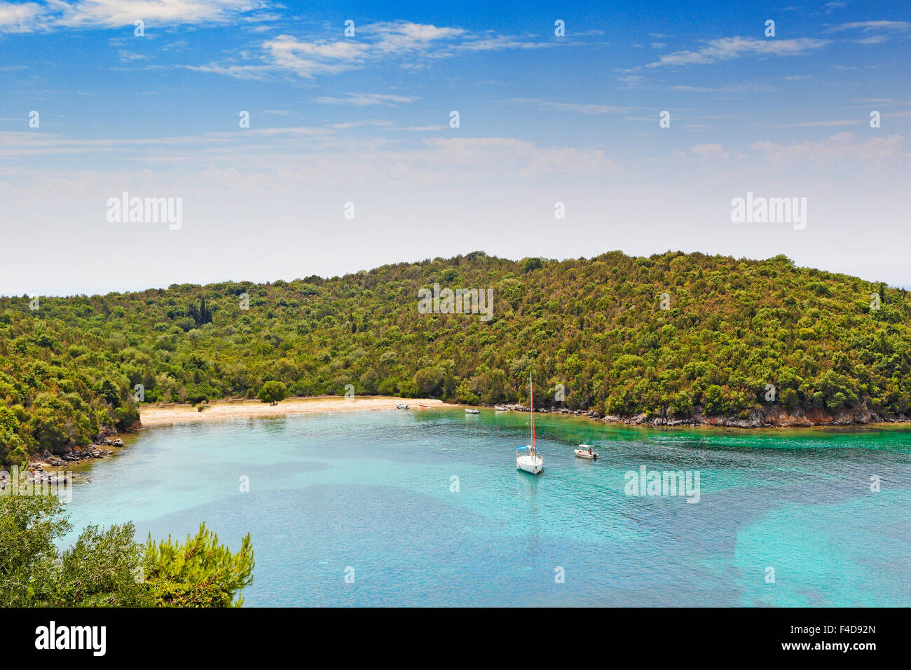 The famous beach Bella Vraka in Syvota, Greece Stock Photo - Alamy